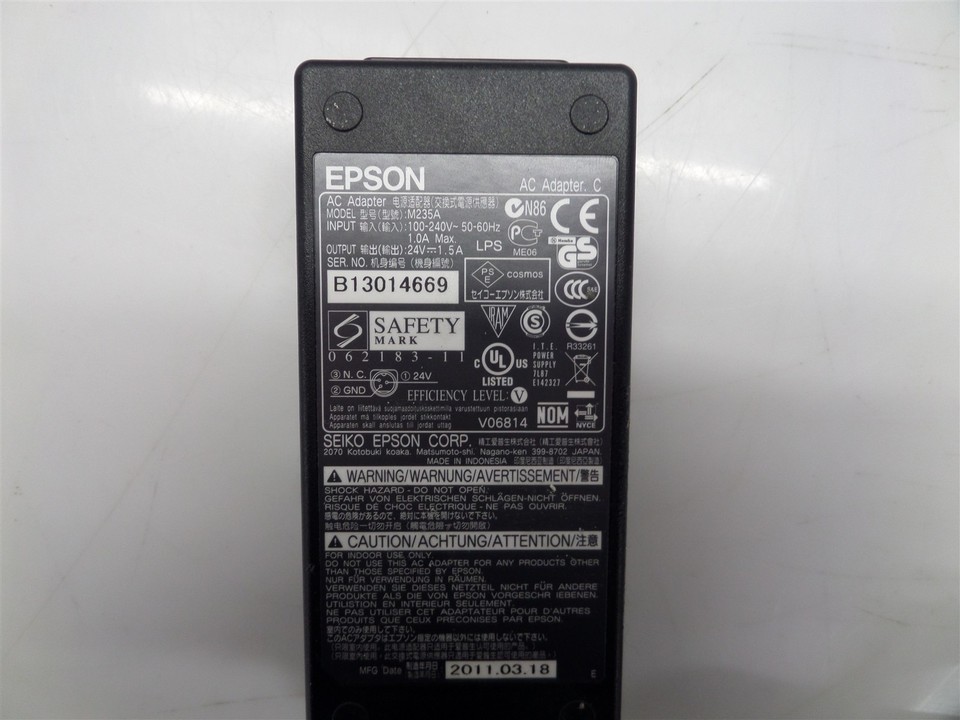 Epson TM-U220D POS Thermal Receipt Printer M188D w/ Power Supply | eBay