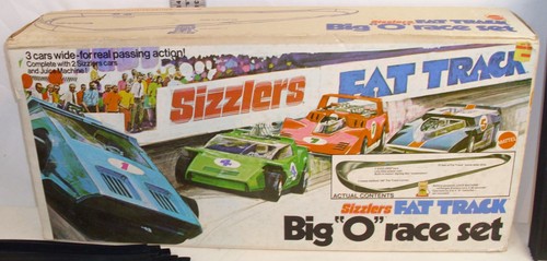 MATTEL HOT WHEELS SIZZLERS FAT TRACK BIG "O"LAYOUT RACE SET 1971 BOXED ...