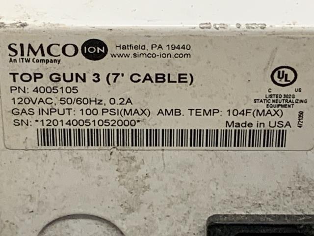 Simco Top Gun Ionizing Air Gun - 4005105 w/Warranty | eBay