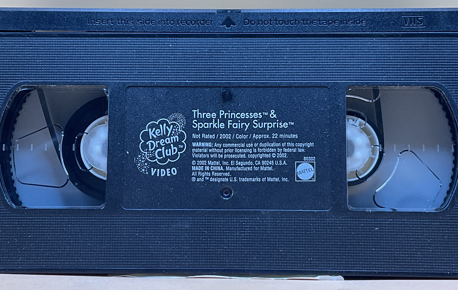 Kelly Dream Club Three Princesses & Sparkle Fairy Surprise VHS Tape ...