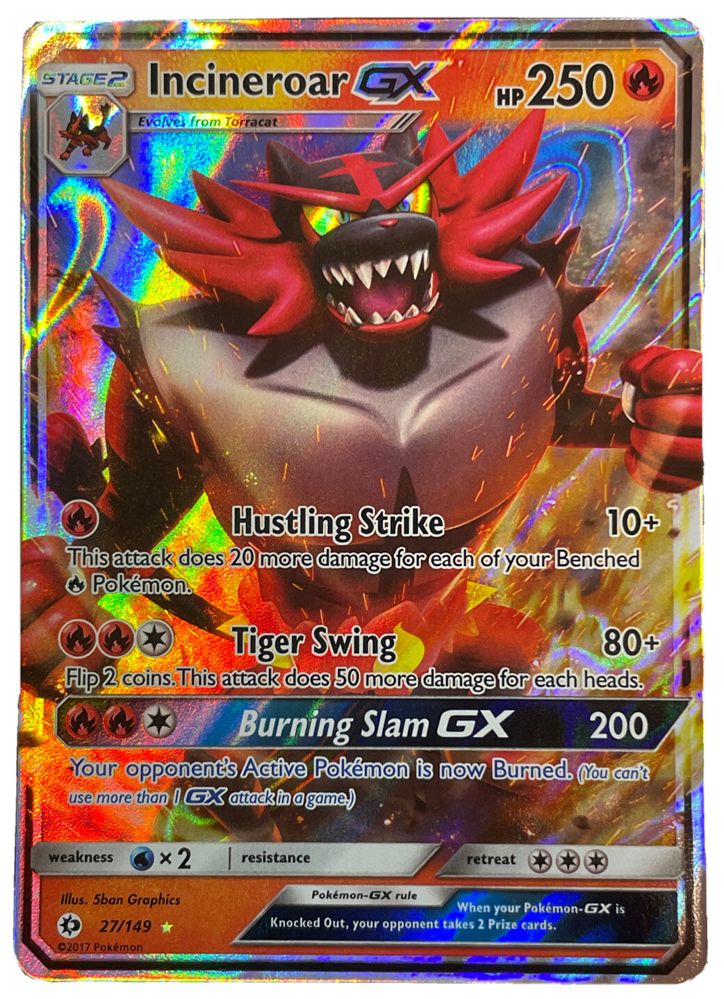 Pokemon Incineroar Card - Printable Cards