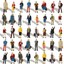 40pcs Model Trains HO Scale 1:87 Standing People Figure 20 Different ...
