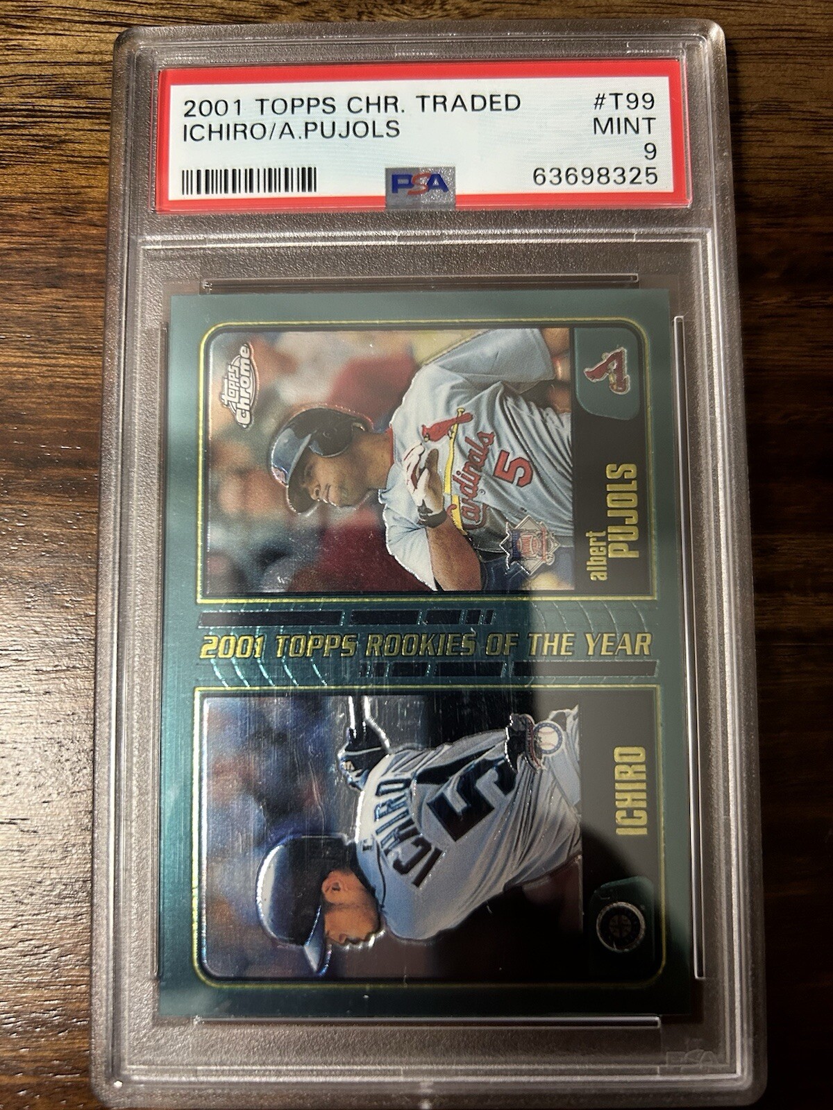 2001 Topps Chrome Traded Ichiro Suzuki/Albert Pujols RC # T99 PSA 9 | eBay