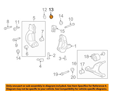 GM OEM Front Suspension-Upper Control Arm Nut 11546367 | eBay