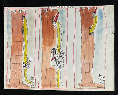 Duck Edwing Original color comic gag art - MAD Magazine | eBay