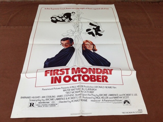 1981 First Monday In October Original Movie House Full Sheet Poster | eBay