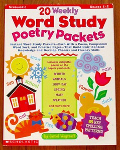Scholastic 20 WEEKLY WORD STUDY POETRY PACKETS Janiel Wagstaff Grades 1 ...
