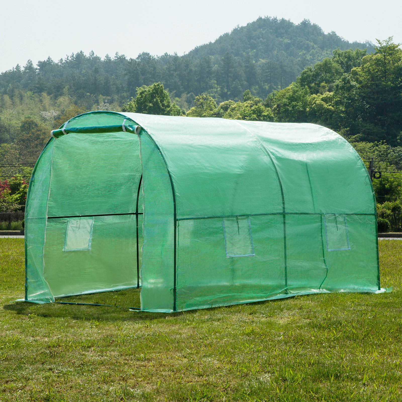 Walk-in Greenhouse 3mx2m Polly Tunnel Patio Garden Outdoor Polytunnel ...