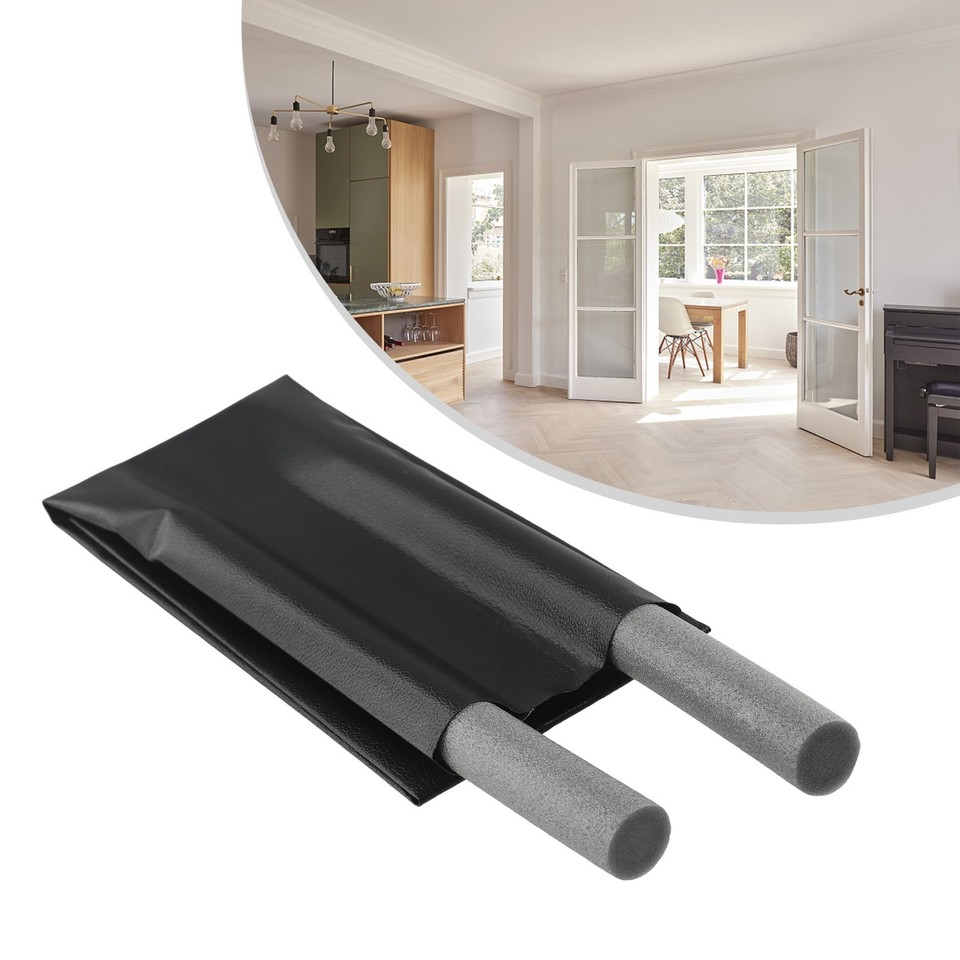 Door Seal Strip Leather Sweep Excluder Stopper Strip Blocker Bottom ...