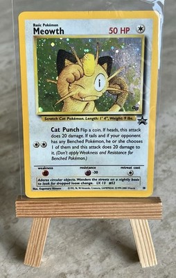 Pokémon TCG Meowth 10/53 Wotc Black Star Promo Holo (English) - HP | eBay