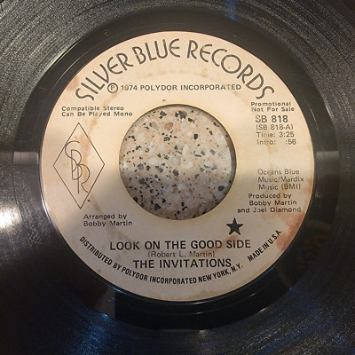 THE INVITATIONS Look On The Good Side / Part II 7" 45 Silver Blue ...