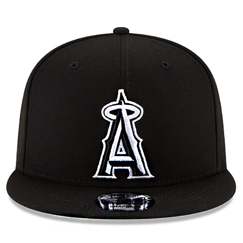 New Era Anaheim Angels 950 Snapback Hat MLB League Basic Black White ...