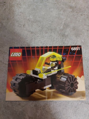Lego SYSTEM notice originale 6851 de 1991 véhicule espace tri-wheeled ...