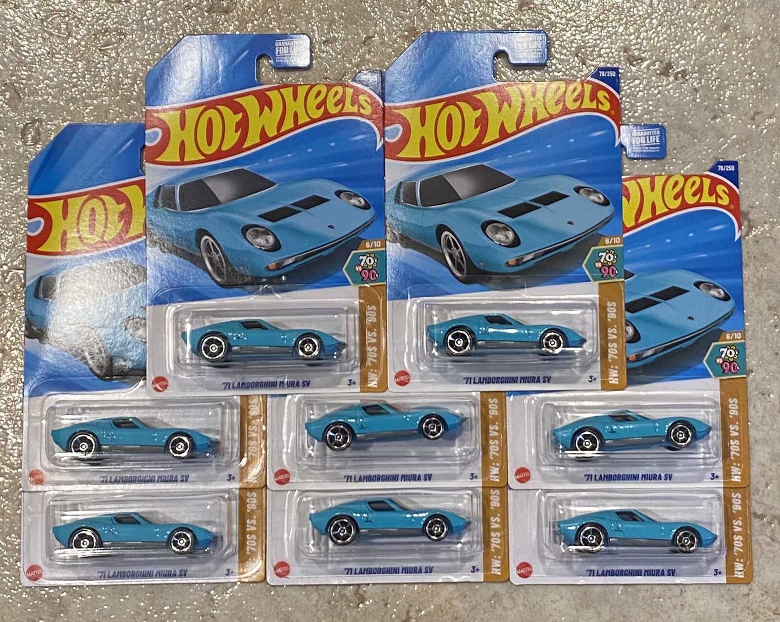 2025 HOT WHEELS DOLLAR TREE EXCLUSIVE '71 LAMBORGHINI MIURA SV Lot Of 8 ...