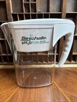 Seychelle pH2O PURE Alkaline Water Filter Pitcher - Ph Enhancing ...