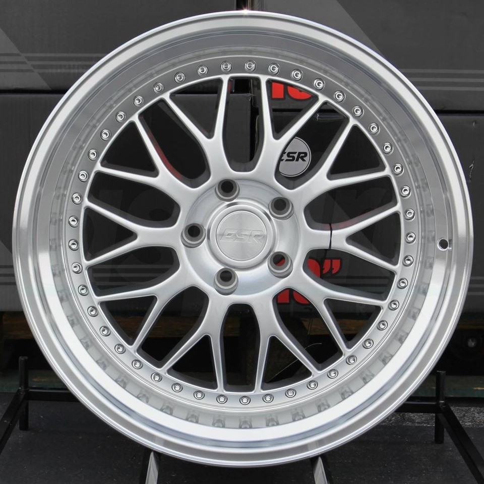18x9.5 ESR SR01 SR1 5x114.3 35 Hyper Silver Wheels Rims Set(4) 72.56 | eBay
