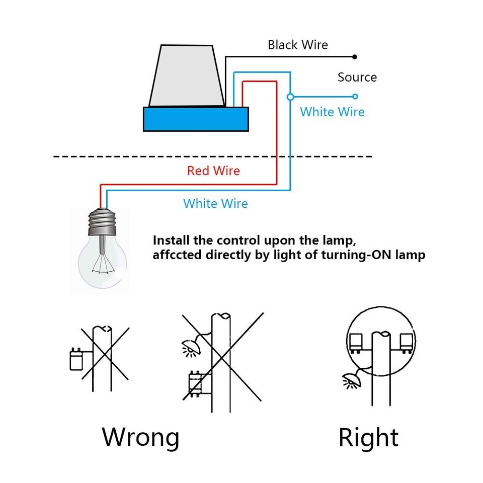 2 Pack Ac/dc 24v 10a Automatic Auto On Off Photocell Street Light ...