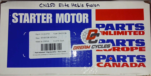 NEW HONDA CN250 HELIX ELITE FUSION Parts Unlimited Starter Motor 2110 ...