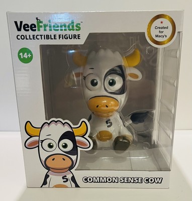 Vee Friends Collectible 6" Vinyl Common Sense Cow Figure | eBay