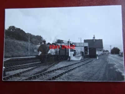 PHOTO DARKROOM - AXBRIDGE RAILWAY STATION GWR LOCO 2268 WINSCOMBE ...