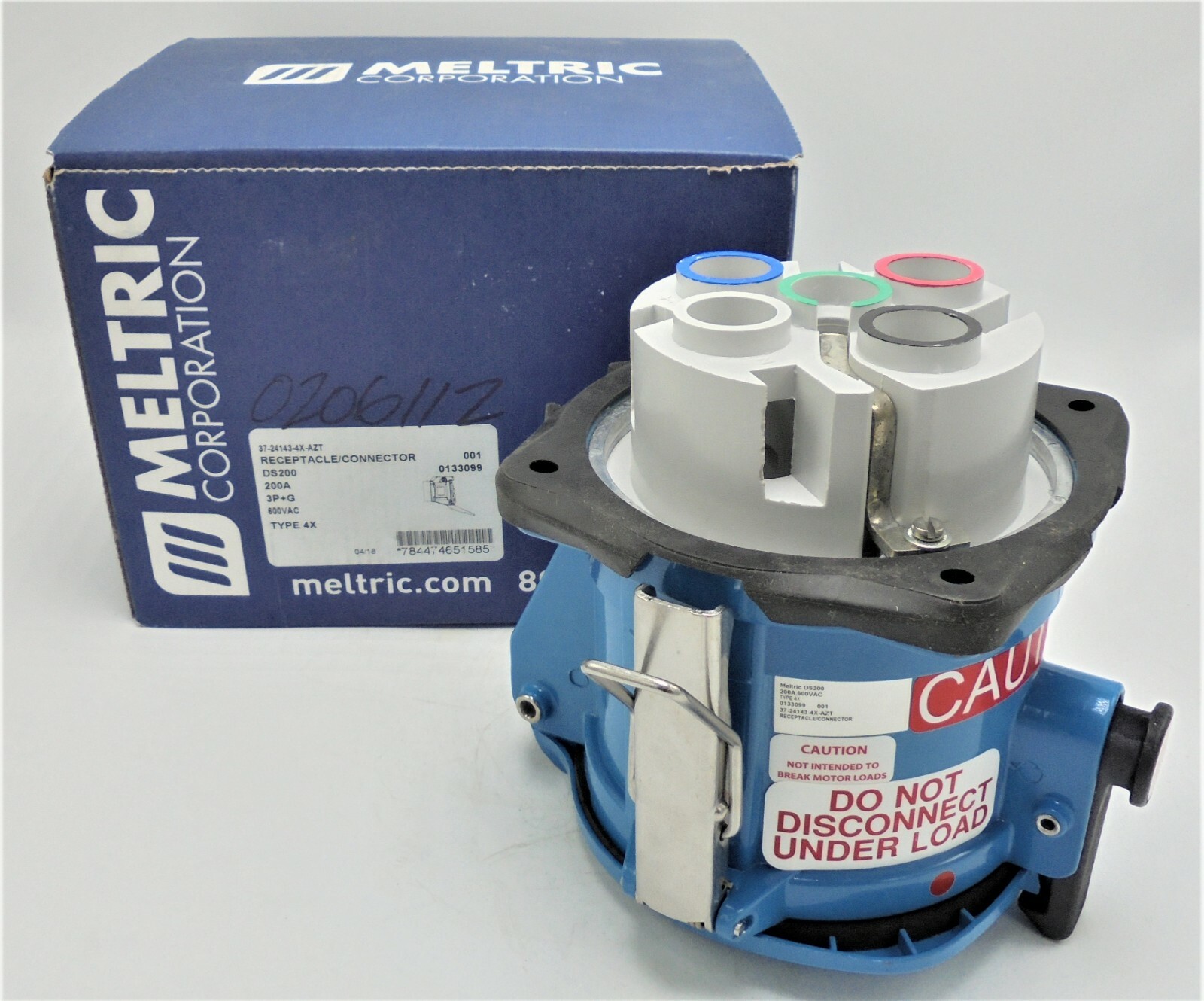 MELTRIC 37-24143-4X-AZT RECEPTACLE/CONNECTOR DS200 200A 3P+G 600vAC | eBay