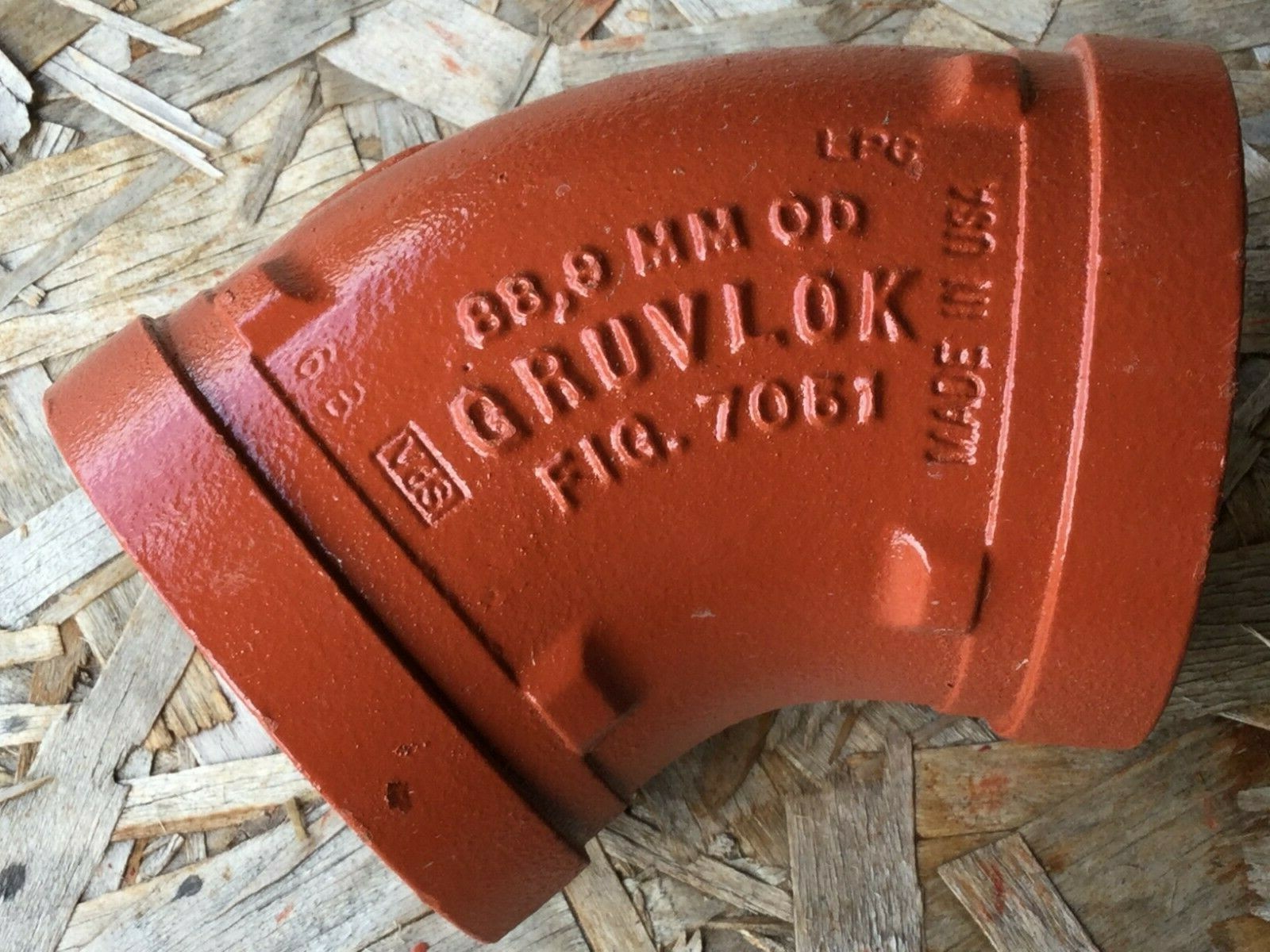 GRUVLOK 3" Figure 7051 45° Elbow Grooved End IPS Pipe Fitting | eBay