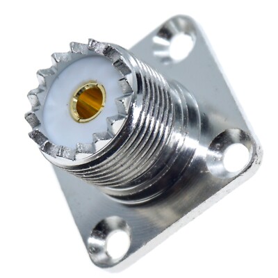 10X UHF female jack SO239 SO-239 Flange Panel chassis mount connectors ...