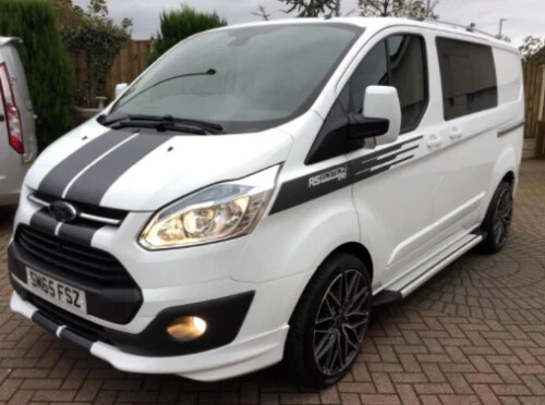 Ford Transit Custom Graphics Wing and Bonnet Stripes RS Edition Decals ...