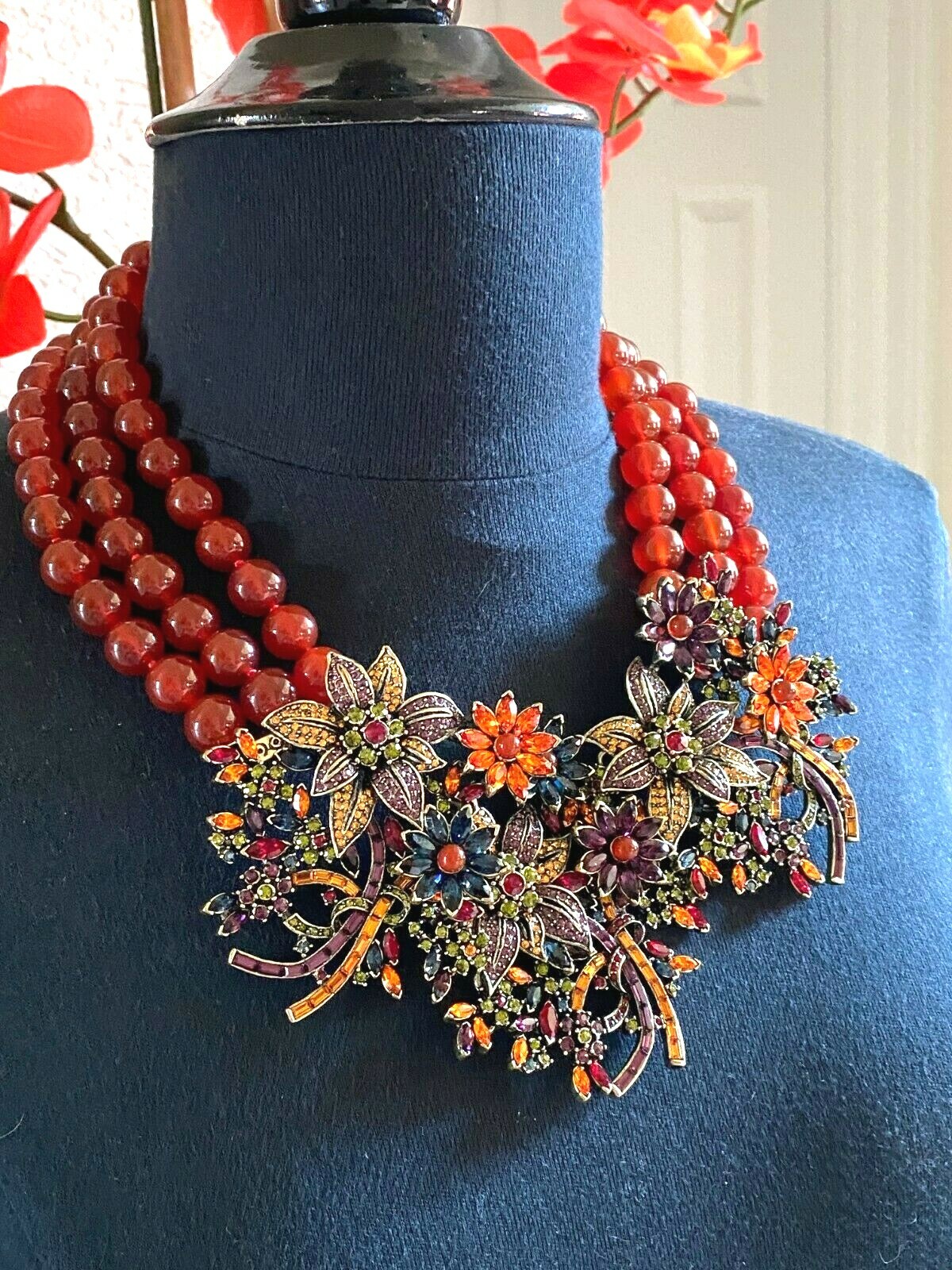 SIGNED HEIDI DAUS BREATHLESS CRYSTAL NECKLACE BEYOND BEAUTIFUL SOLD OUT ...