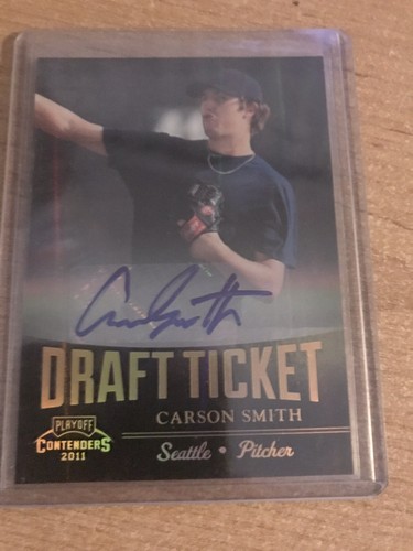 2011 Playoff Contenders Carson Smith Draft Ticket Auto Mariners ...
