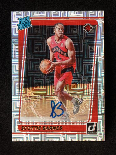 Scottie Barnes AUTO RC 2021-22 Donruss Choice Rookie Raptors Autograph ...