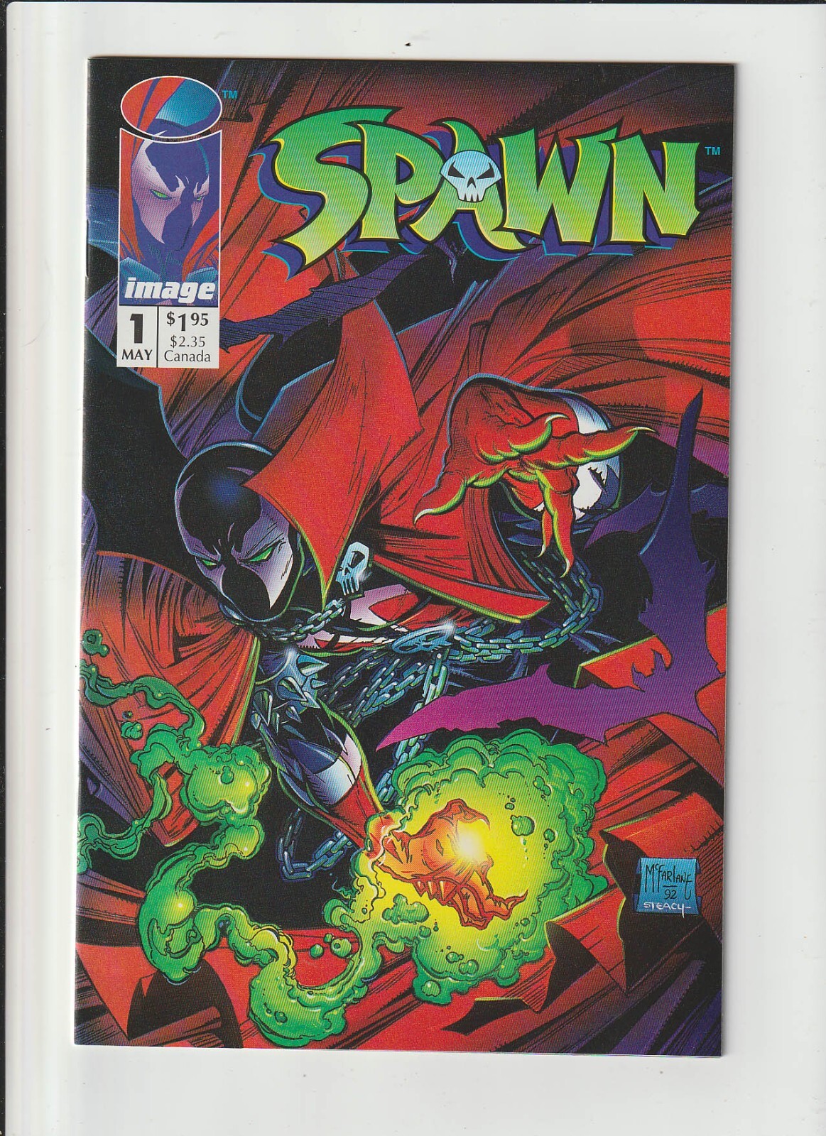 Spawn #1 (1992) by Todd Mcfarlane, 1st Appearances of Spawn, Sam & Twitch | eBay