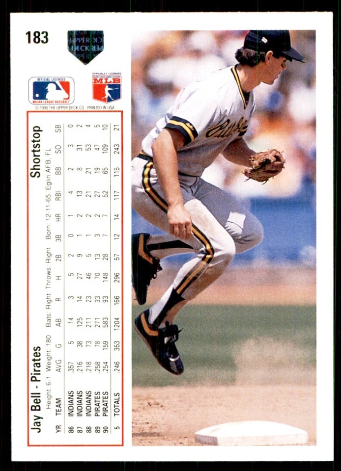 1991 Upper Deck Jay Bell Baseball Cards #183 | eBay