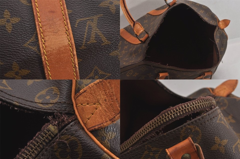Auth Louis Vuitton Monogram Keepall 50 Travel Boston Bag Old Model LV ...