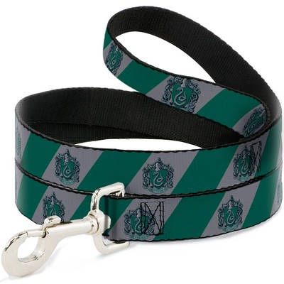 Dog Leash SLYTHERIN Crest Diagonal Stripe Gray/Green WIDE 1.5" | eBay