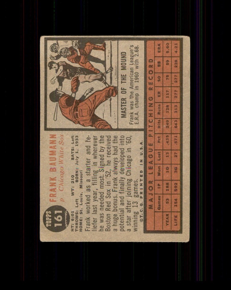 1962 TOPPS BASEBALL CARDS #151 - #522 Complete Your Set - You Pick | eBay