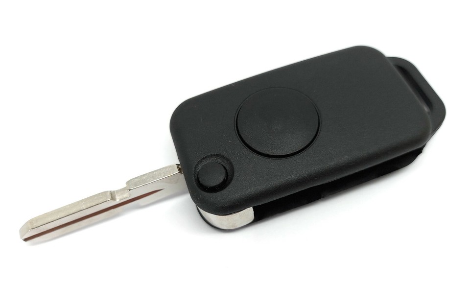 1Tasten Flip Key for Mercedes Benz E S Sl Class W124 R129 W140+Battery ...