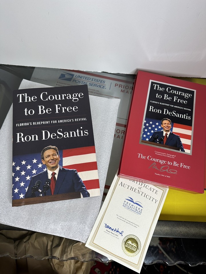 Ron DeSantis Signed NUMBERED Deluxe Collector Set The Courage to Be ...