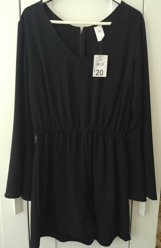 Black Kmart Playsuit (Size 8) | eBay Australia