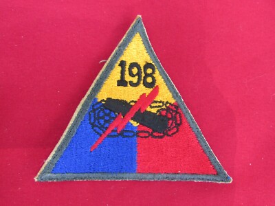 US Army 198th Armored division cut edge no glow patch | eBay