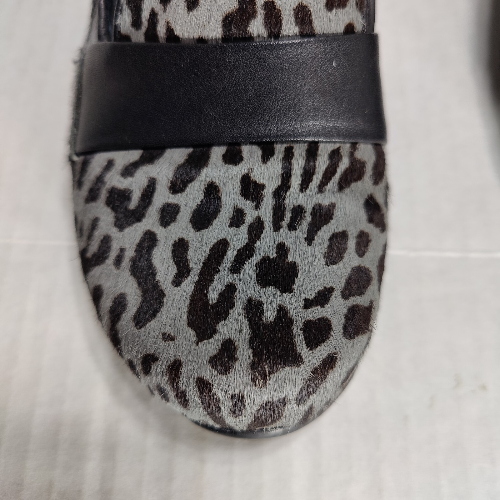Dansko Oksana Gray Leopard Print Calf Hair Leather Sl… - Gem