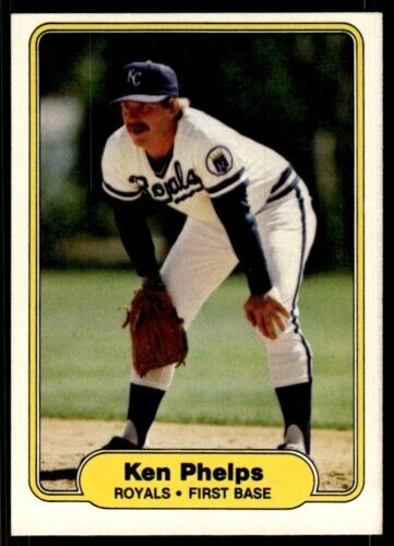1982 Fleer Ken Phelps Rookie Kansas City Royals #420 | eBay