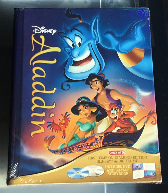Walt Disney Aladdin Diamond Edition Target Blu-ray DVD Digibook for ...