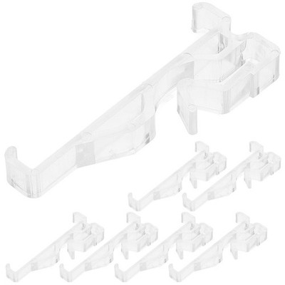 12 Pcs Transparent Plastic Valance Clips for Window Blinds Horizontal ...