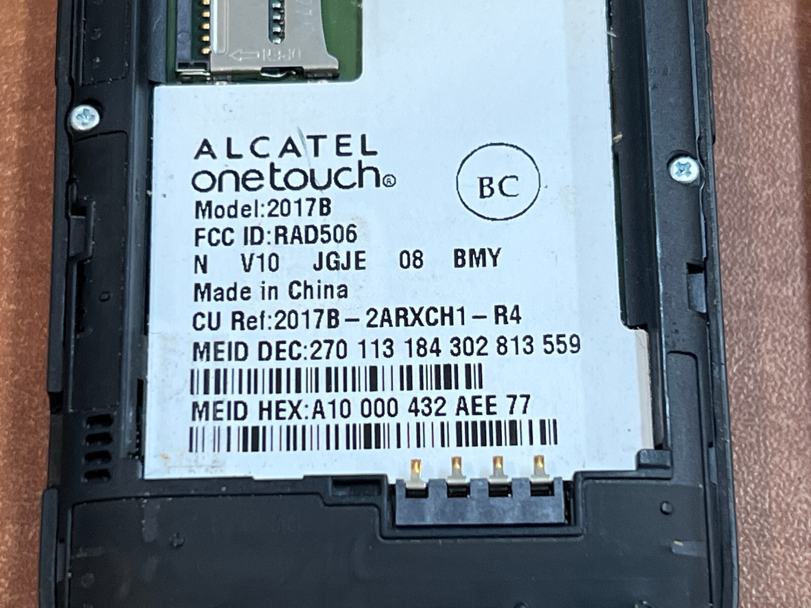 LOT OF 3 SPRINT ALCATEL RETRO 2017B FLIP PHONES W/BATTERIES *CHECK IMEI ...