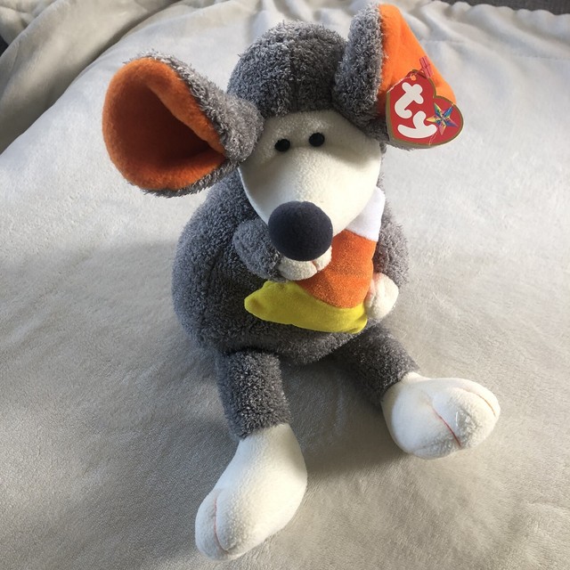 MWMT Ty RATZO Beanie Buddy Plush Rat Candy Corn Halloween 2005 Large ...