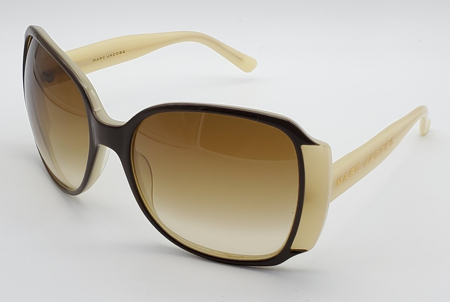 Marc Jacobs MJ 121US STLBA Oversize Square Brown/Ivory 58x18 125 ...