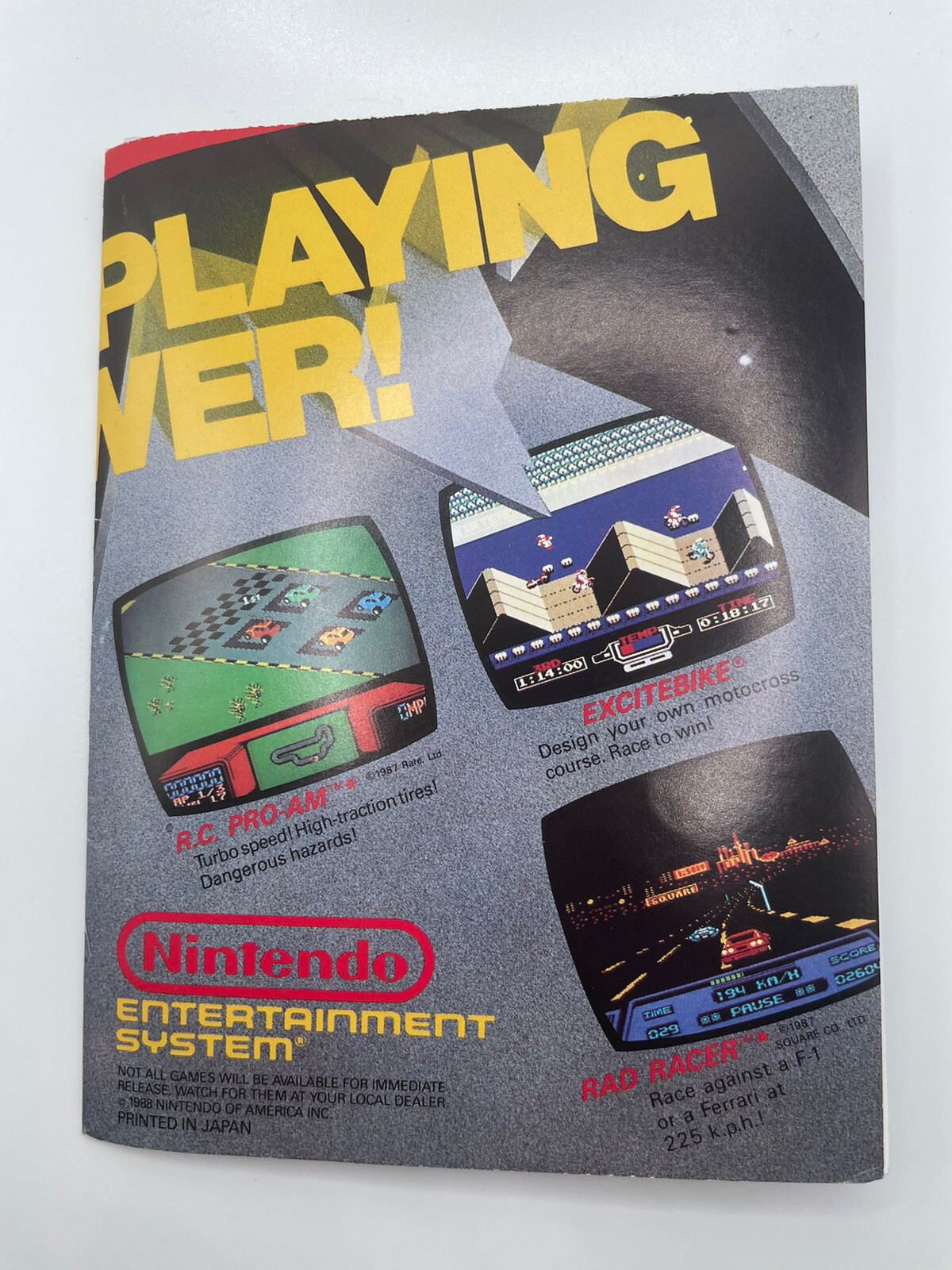 Vintage Nintendo NES 1988 Now You're Playing With Power Poster 15" x 12 ...