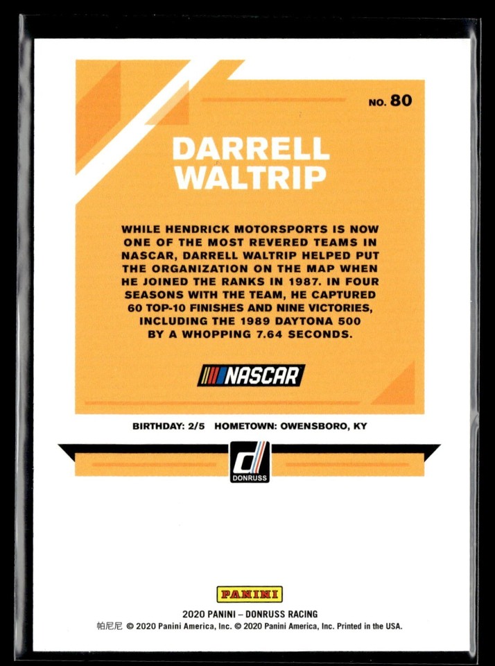 2020 Panini Donruss Racing #80 Darrell Waltrip /299 | eBay