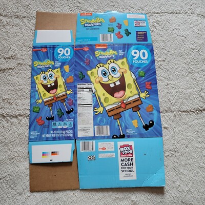 Spongebob Squarepants Fruit Snacks Empty Box | eBay